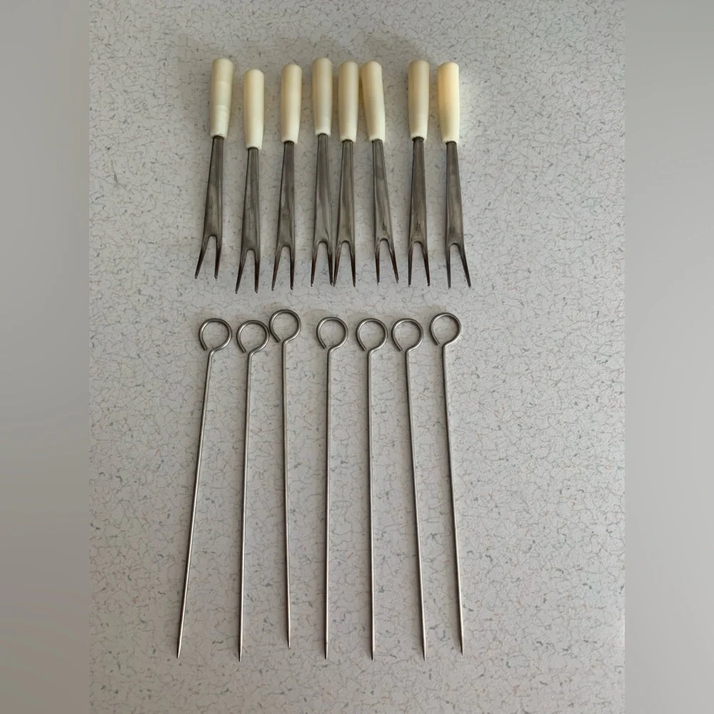 unbranded | Dining | Set Of Mini Skewers Fondue Forks Mix Set Of 5 Mcm ...